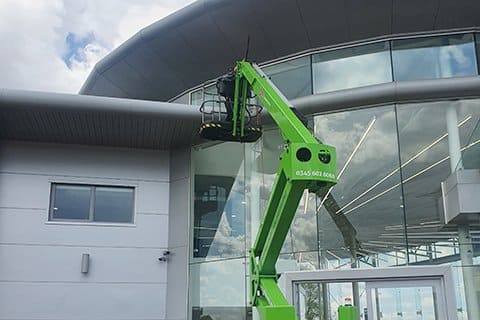 Cherry Picker Window Cleaning System - Powells Window Cleaners